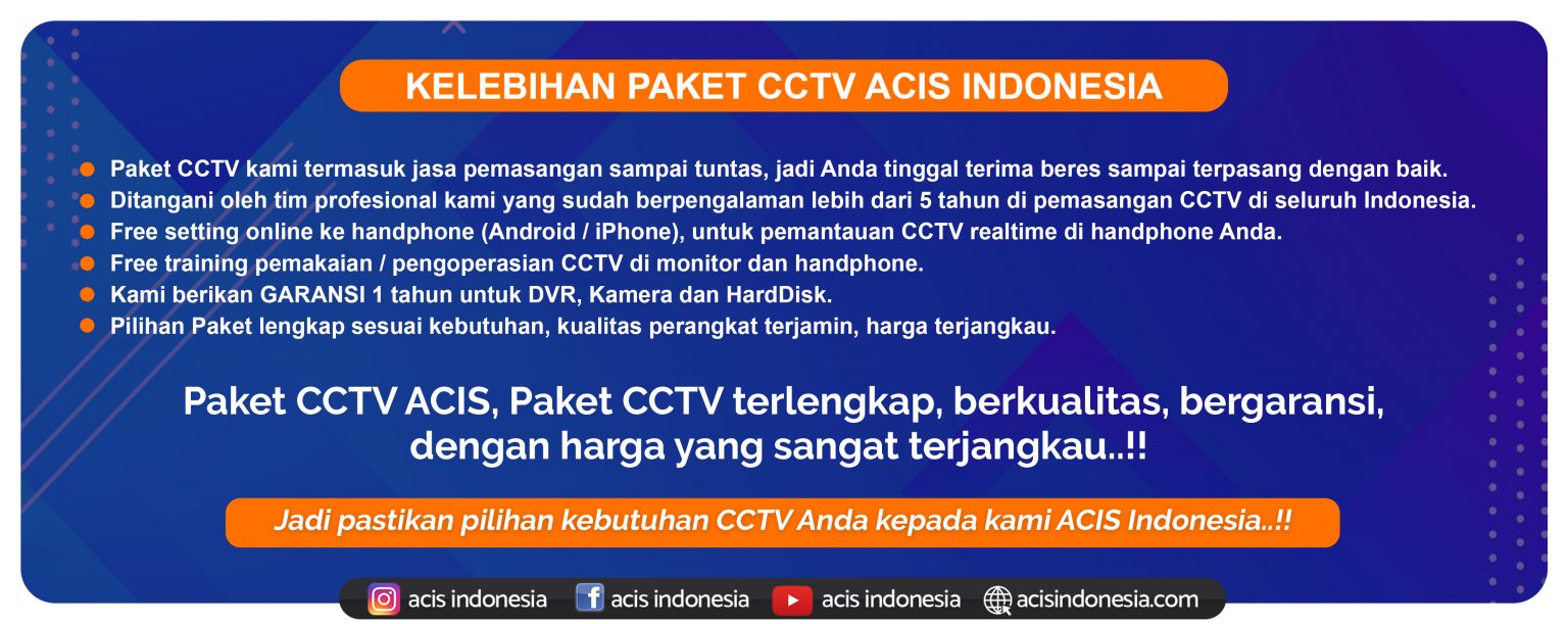 Paket CCTV Terlengkap Harga Terjangkau - ACIS Indonesia